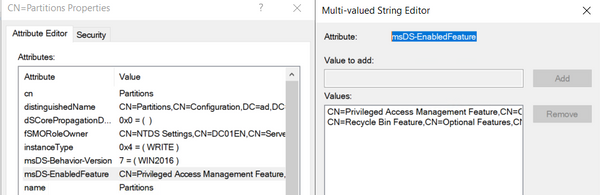 Activer PAM (Privileged Access Management) dans Active Directory Activer PAM (Privileged Access Management) dans Active Directory