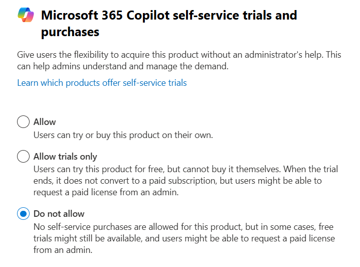 Blocking Self-Service Purchases and License Requests in Microsoft 365